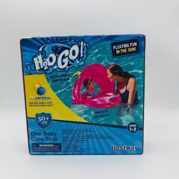 H2O Go! | Swim | H2o Go 5 Upf Inflatable Pink Baby Care Seat Summer ...